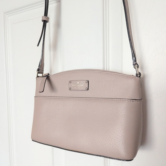 kate spade | Bags | Kate Spade Leather Beigetaupe Grove Street Millie ...